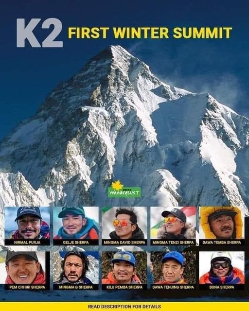 K2 First Winter Summit